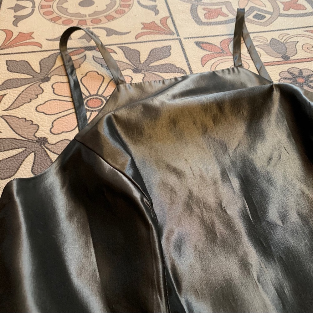 2000s Silver Metallic Club Top Strappy Open Back - Gem